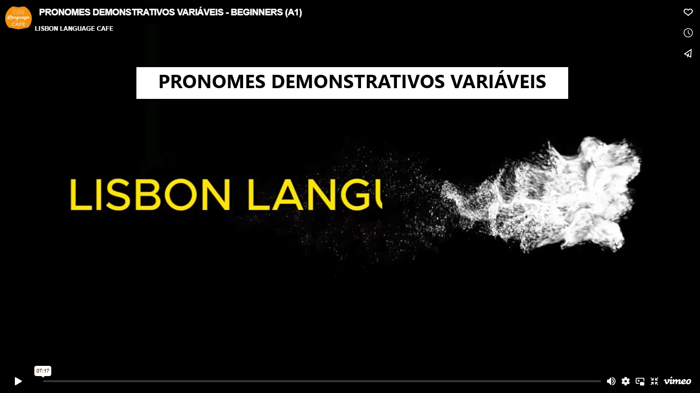 LEVEL A1 – FREE LESSONS – Lisbon Language cafe